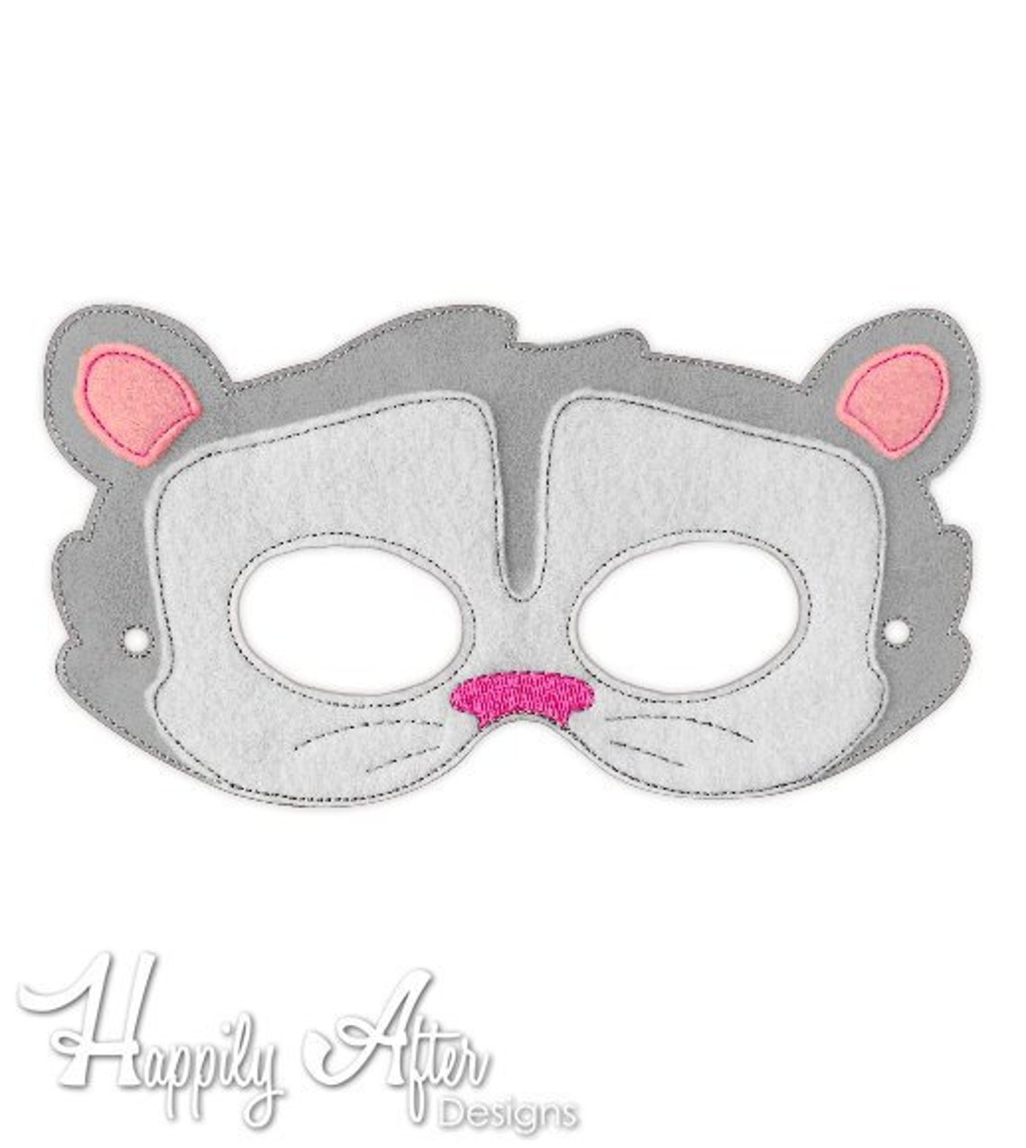Possum Mask Embroidery Design, Possum Mask, Machine Embroidery, ITH ...