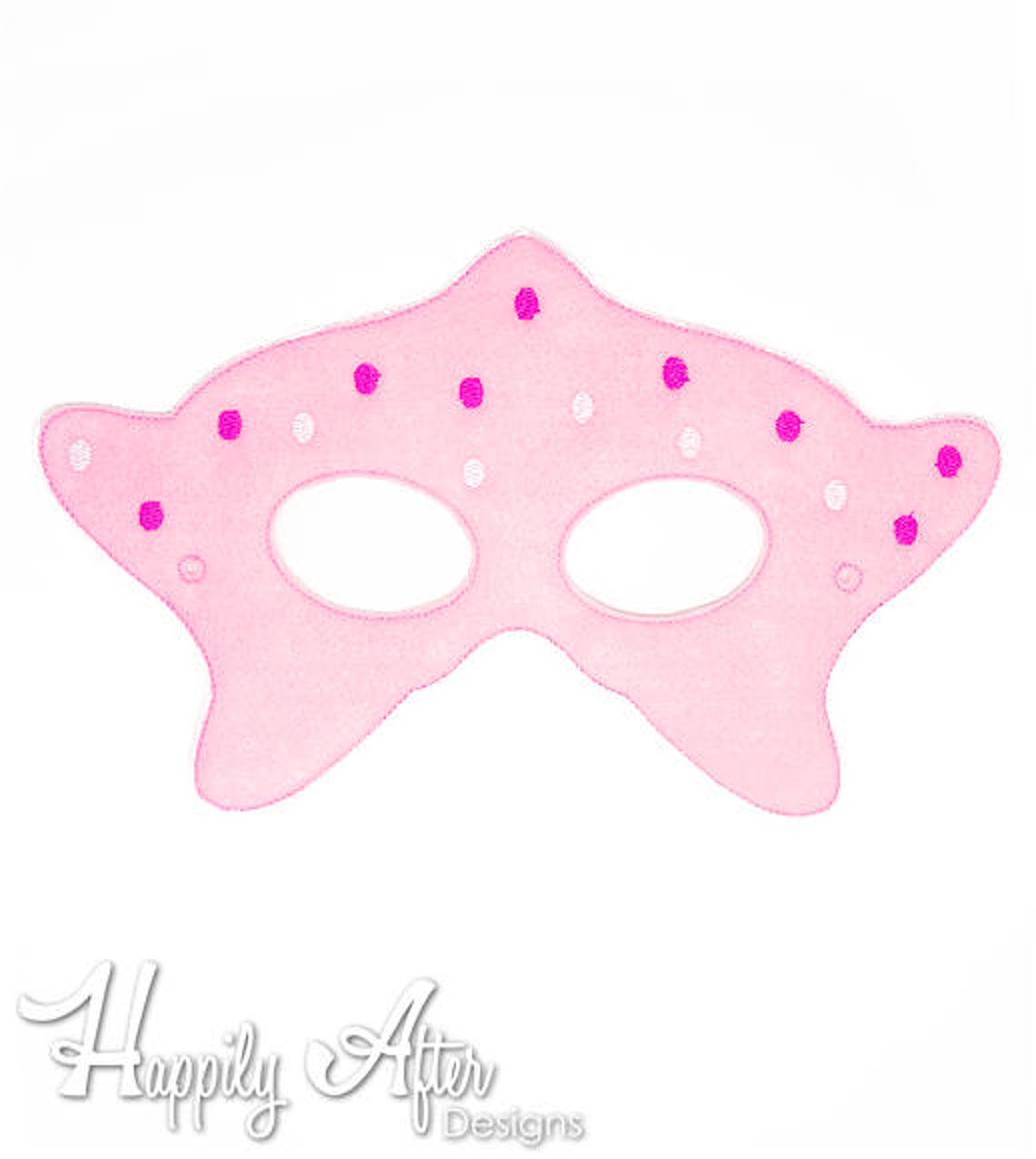 Starfish Mask Embroidery Design, Fish Mask, Machine Embroidery, ITH ...