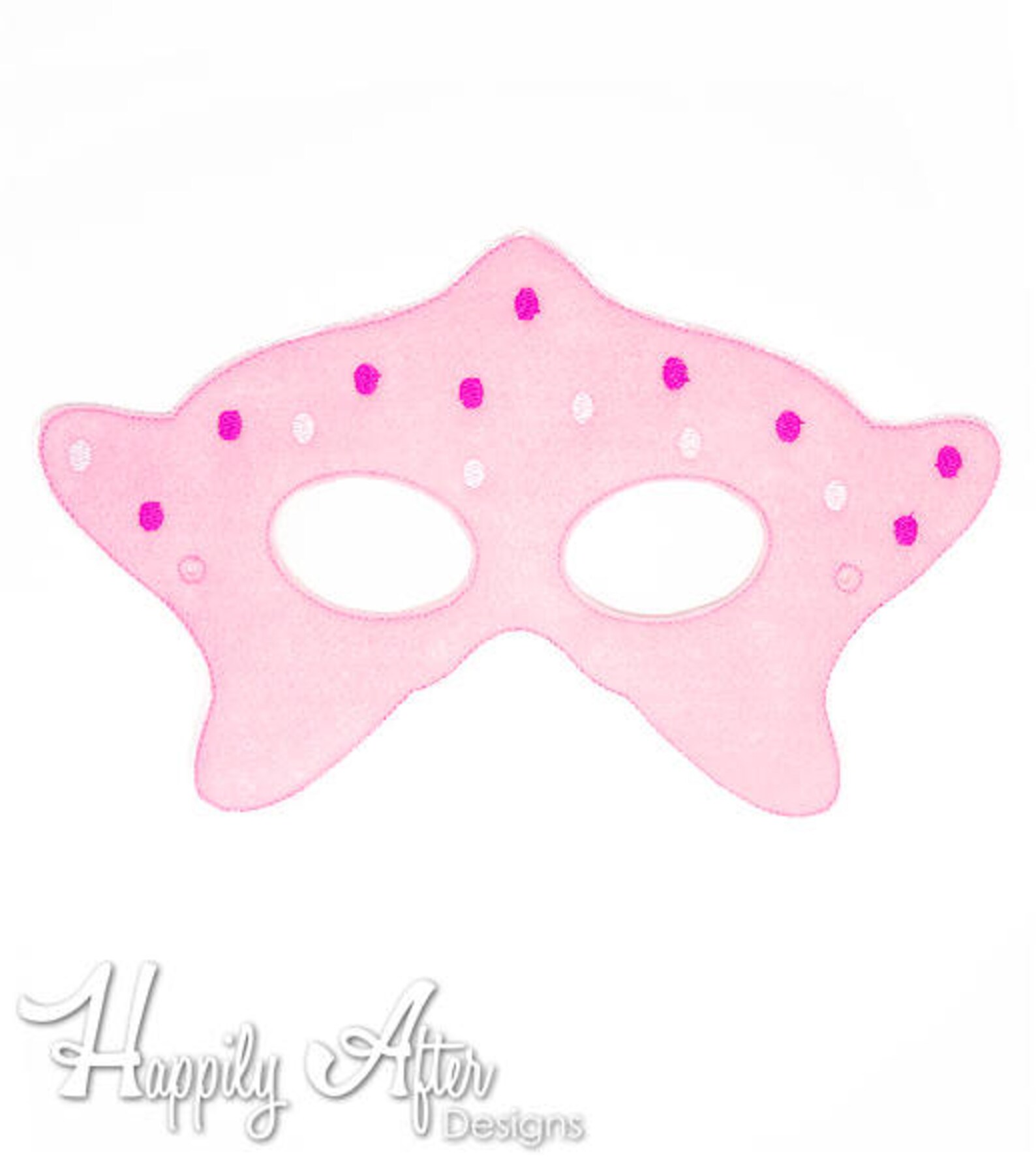 Starfish Mask Embroidery Design Fish Mask Machine | Etsy