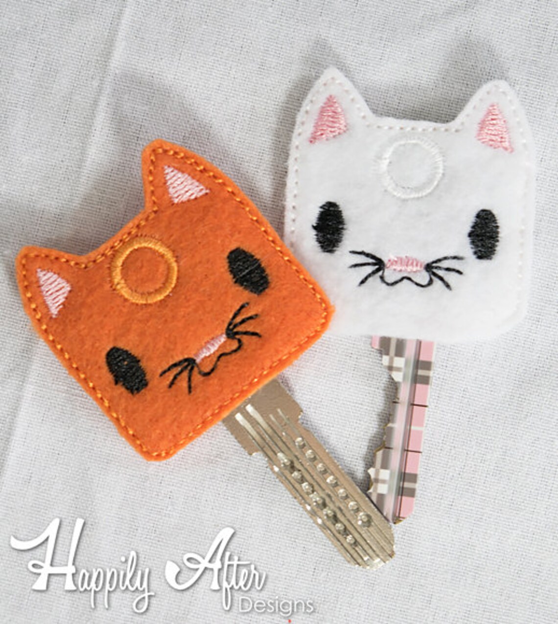 Cat Key Cover Embroidery Design Cat Kitty Key Cover Key - Etsy UK