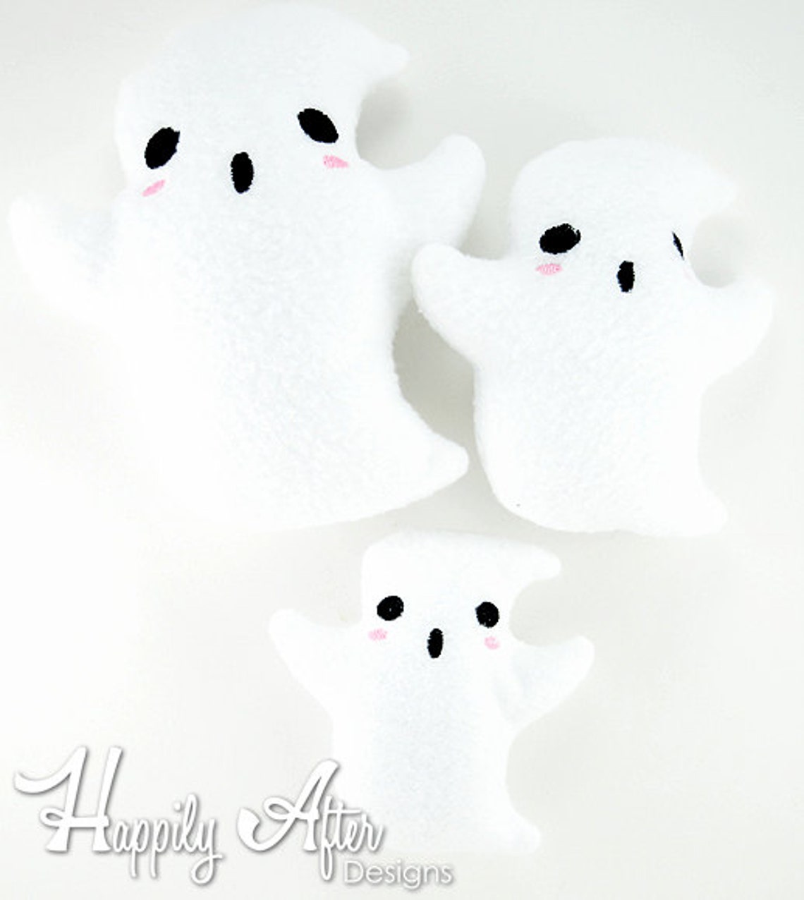 Ghost Stuffie Embroidery Design, Ghosts, Halloween, Ghost Machine ...