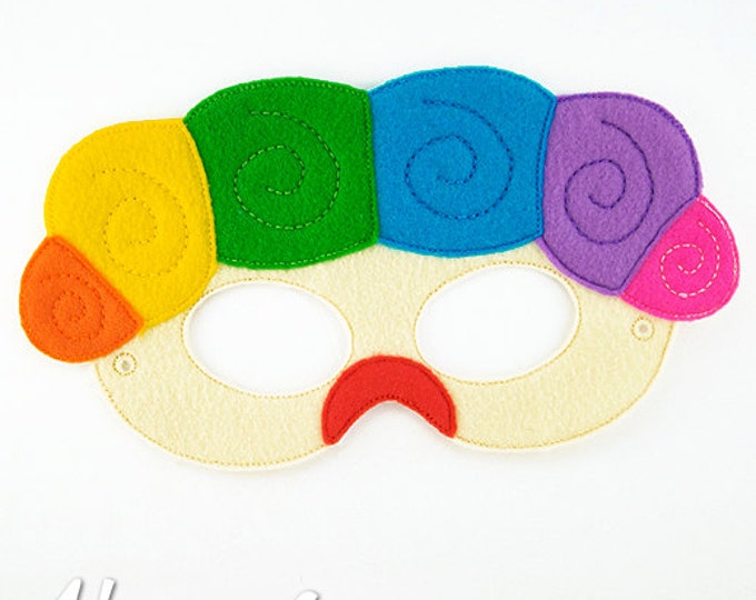 Clown Mask Embroidery Design Clown Mask Machine Embroider - Etsy