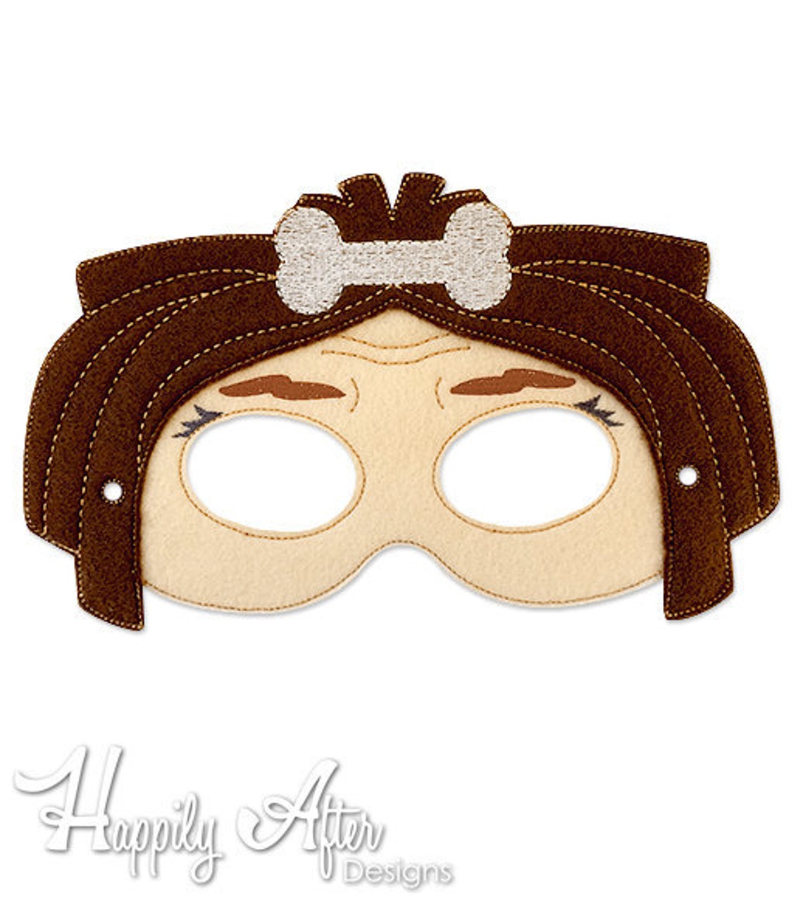 Cavewoman Mask Embroidery Design Caveman Mask Machine - Etsy