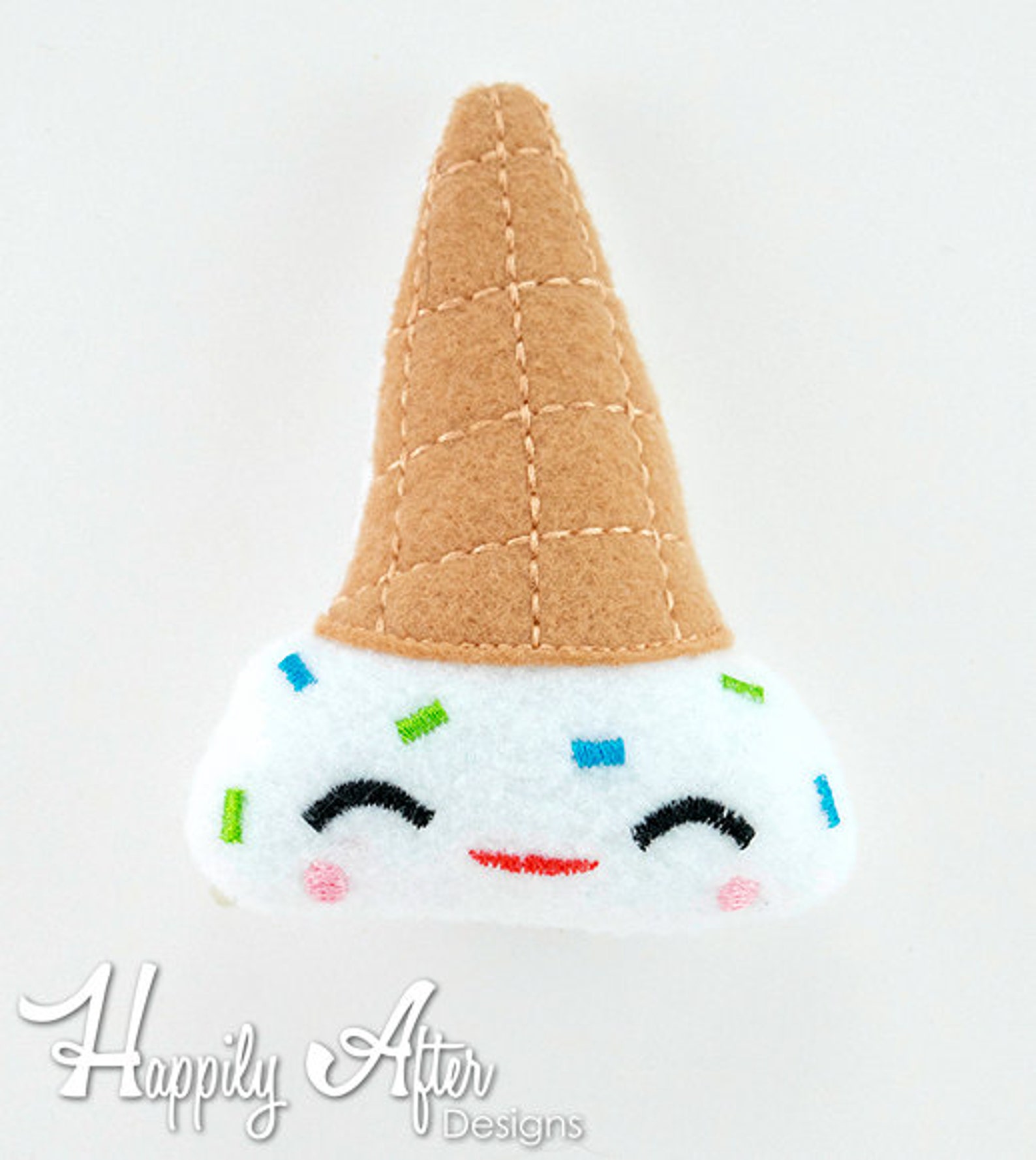 Ice Cream Cone Stuffie Embroidery Design, Kawaii, Icecream Machine ...