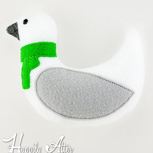 Dove Stuffie Embroidery Design, Dove, Bird, Cardinal Machine Embroidery ...