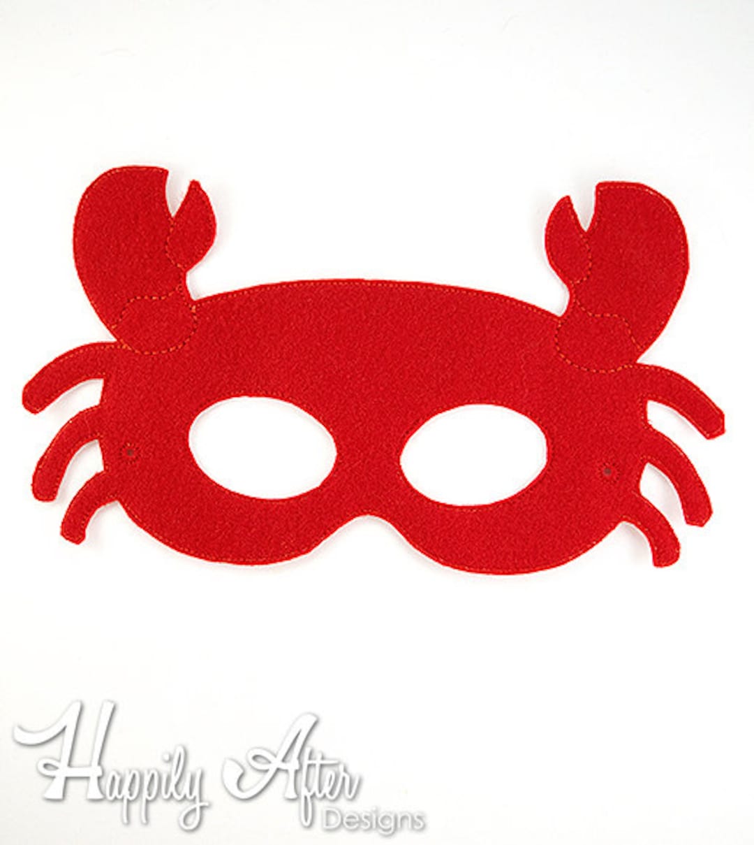 Crab Mask Embroidery Design, Crab Mask, Machine Embroidery, ITH Mask ...
