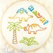 Dinosaurs Hand Embroidery Patterns, Dino Pattern, Dinosaurs, Hand ...