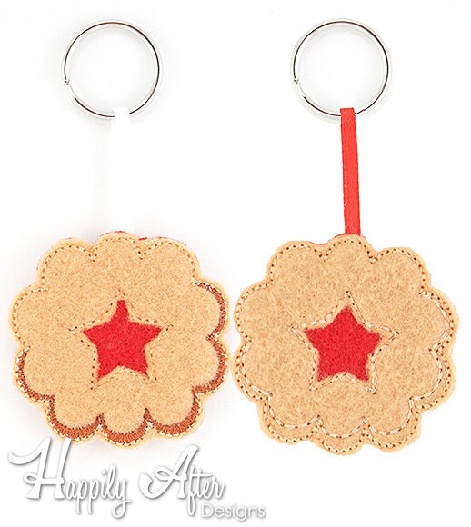 Jam Cookies Keychain Embroidery Designs Cookies Keychain | Etsy