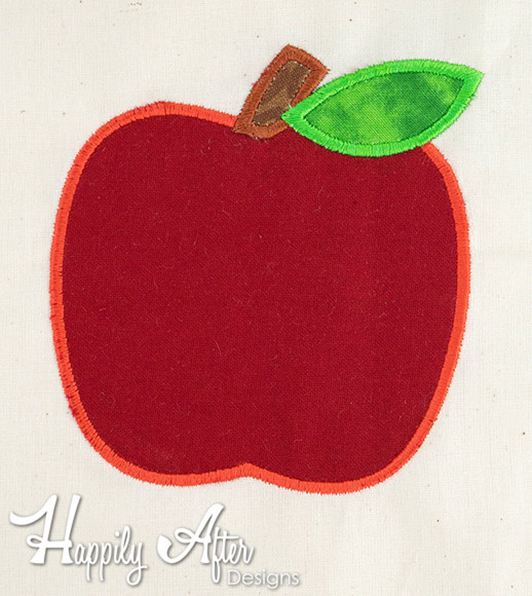 Apple Applique Embroidery Design, Apple Applique, Fall Applique ...