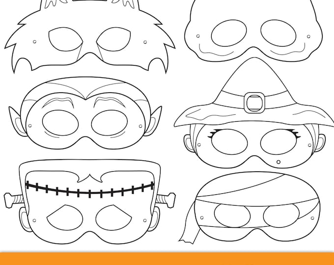 Halloween Masks, Printable Halloween Costume, Halloween Costume ...