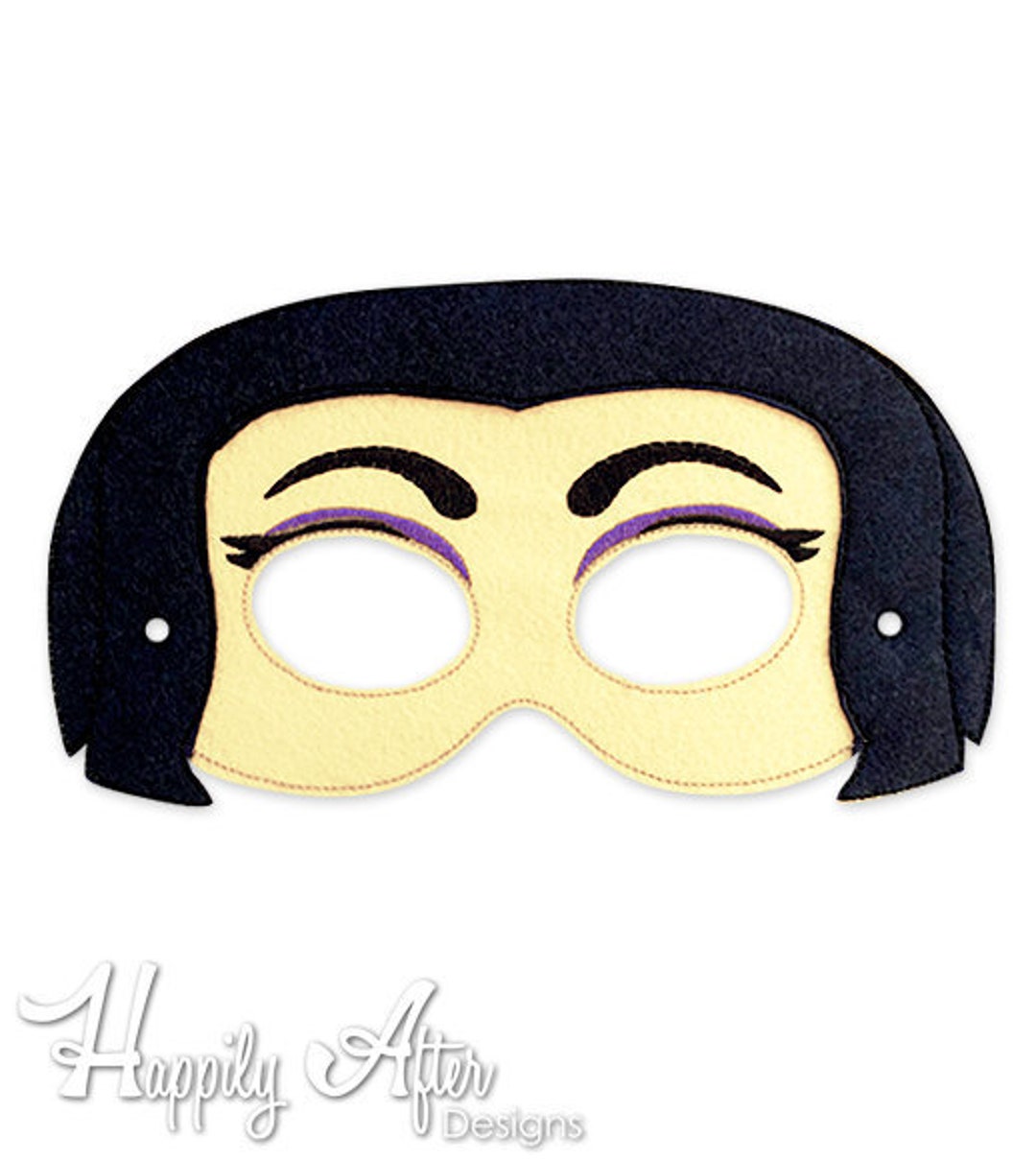Mother Witch Mask Embroidery Design, Woman Mask, Machine Embroidery ...
