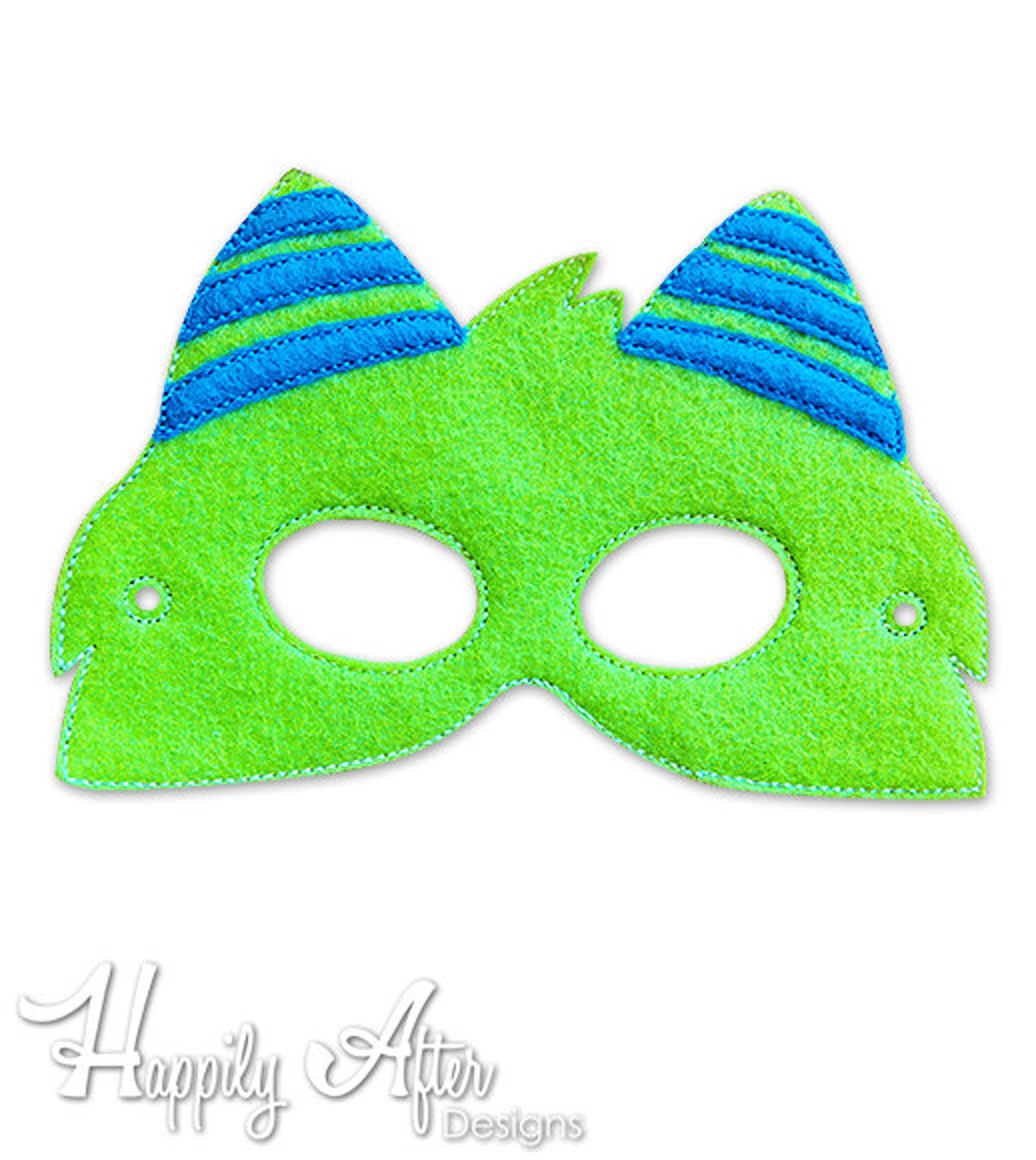 Pointy Striped Monster ITH Mask Embroidery Design, Monster Mask ...