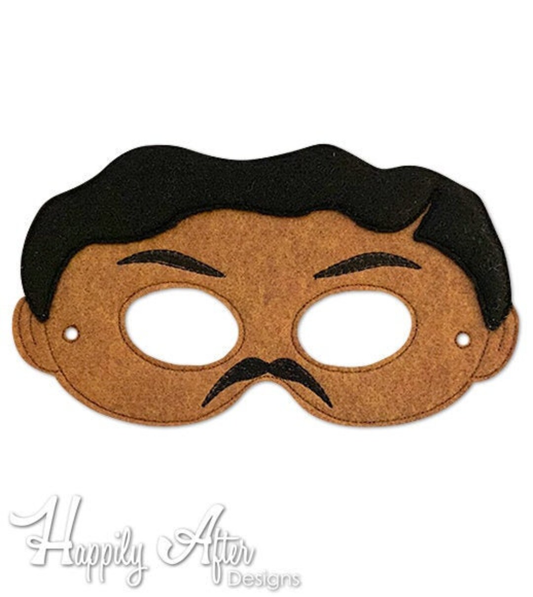 Practical Ghost Hunter Mask Embroidery Design, Ghost, Machine ...