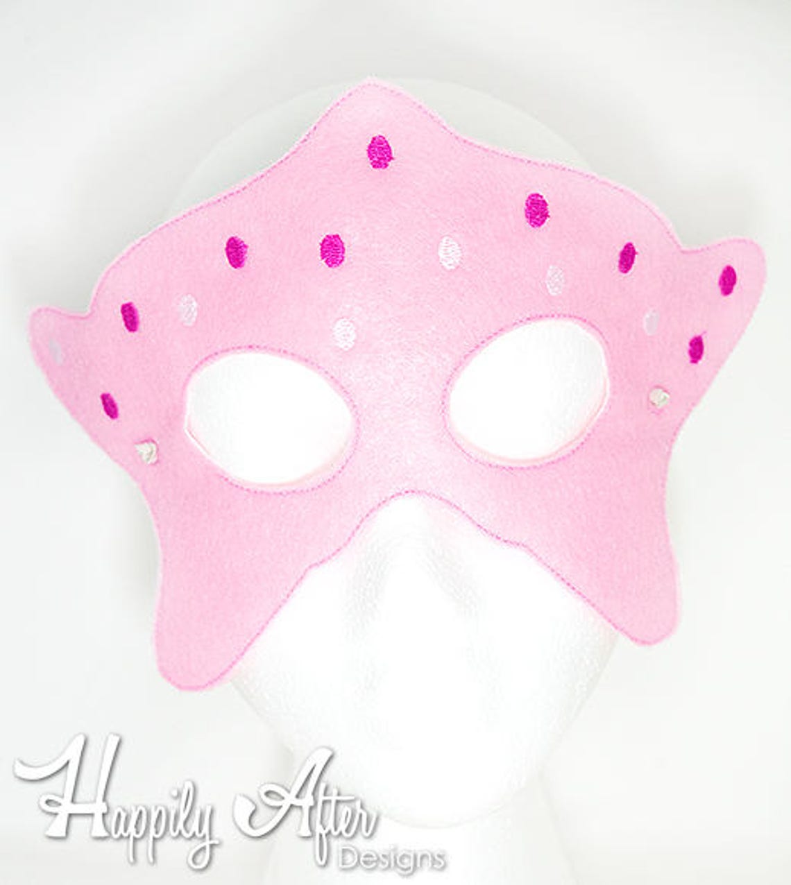 Starfish Mask Embroidery Design Fish Mask Machine | Etsy