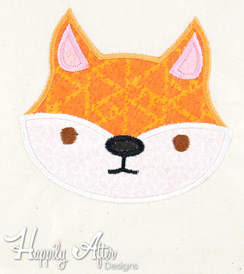 Fox Applique Embroidery Design, Fox Applique, Woodland Applique ...