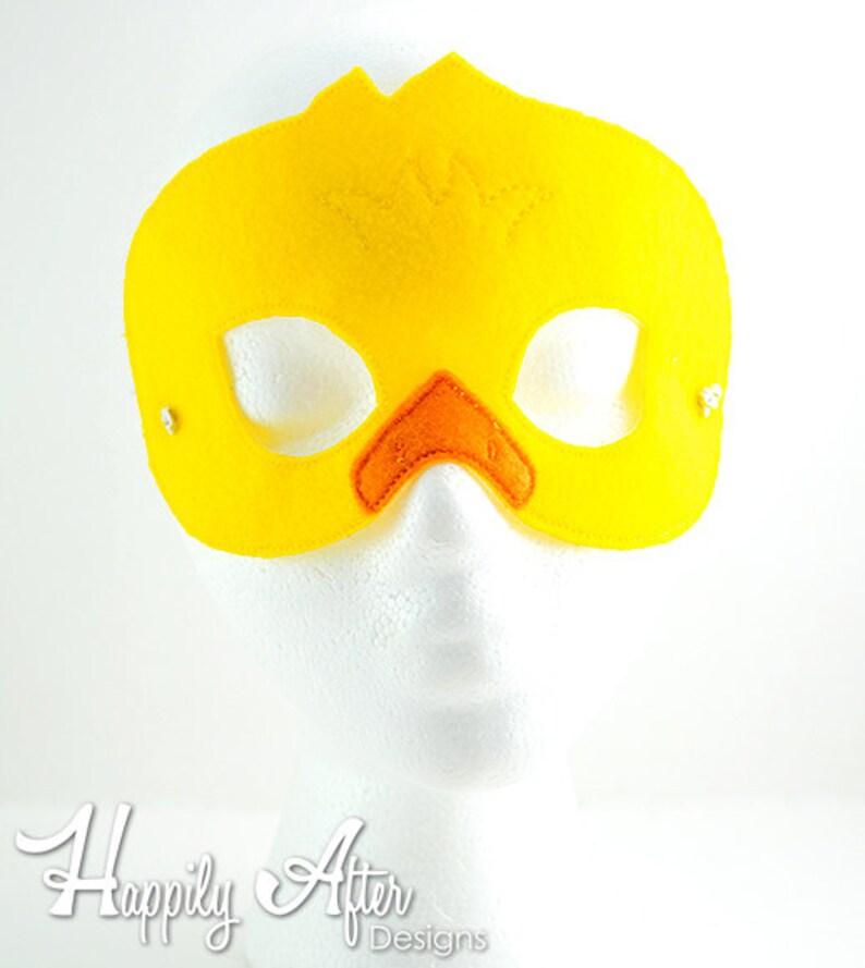 Chick Mask Embroidery Design Chick Mask Machine Embroidery | Etsy