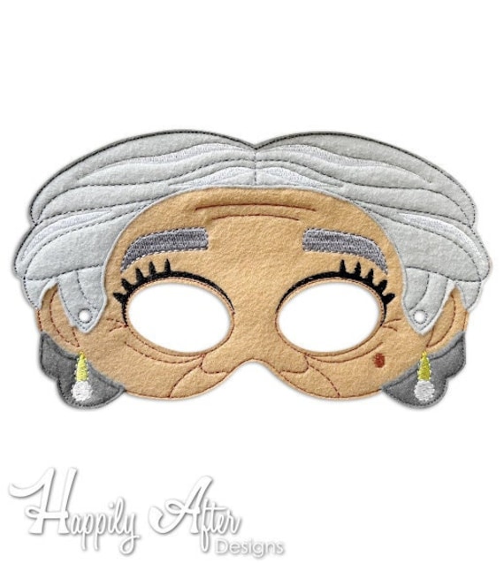 Dedicated Grandmother Mask Embroidery Design Machine - Etsy