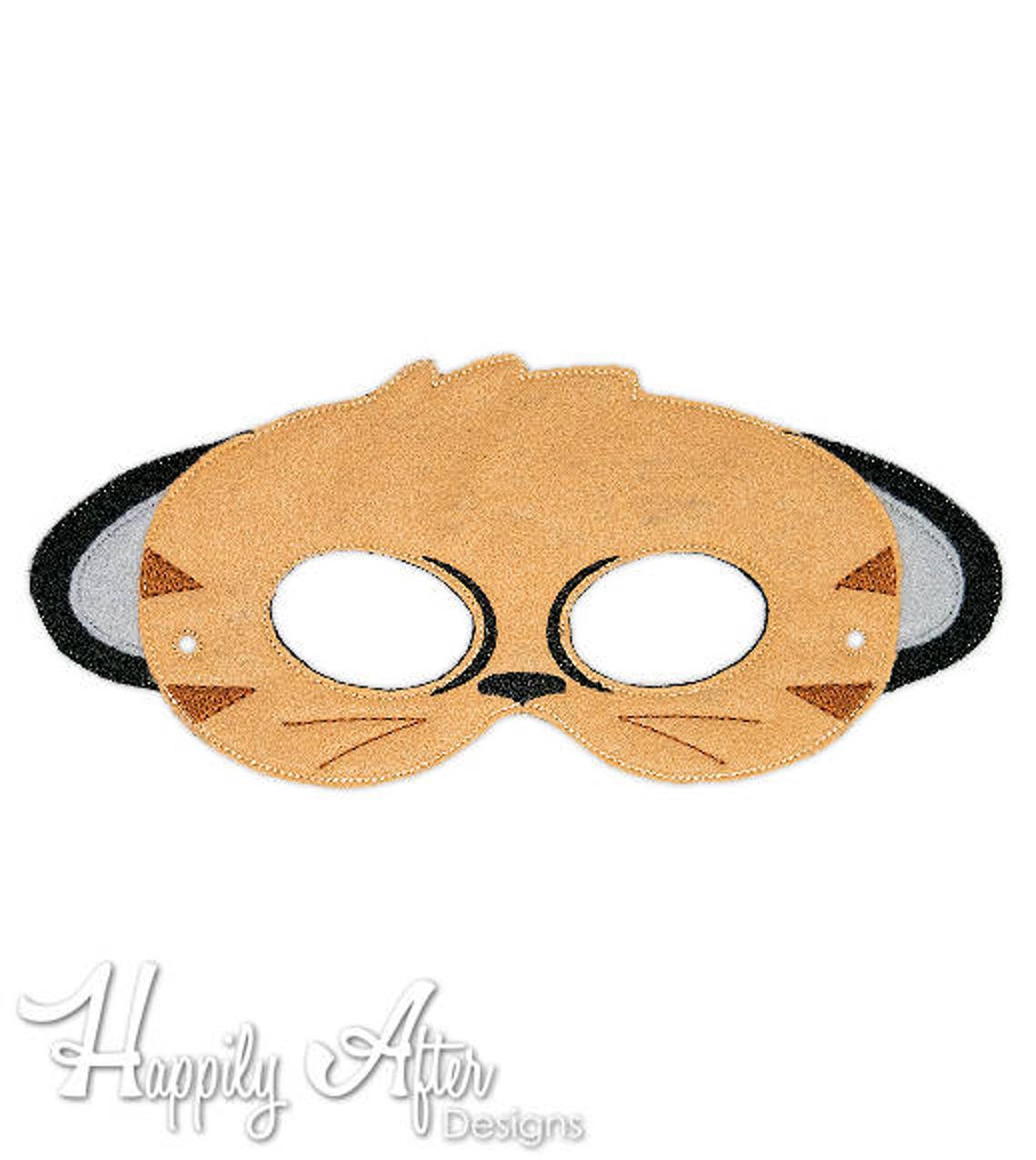 Meerkat Mask Embroidery Design Meerkat Mask Machine | Etsy