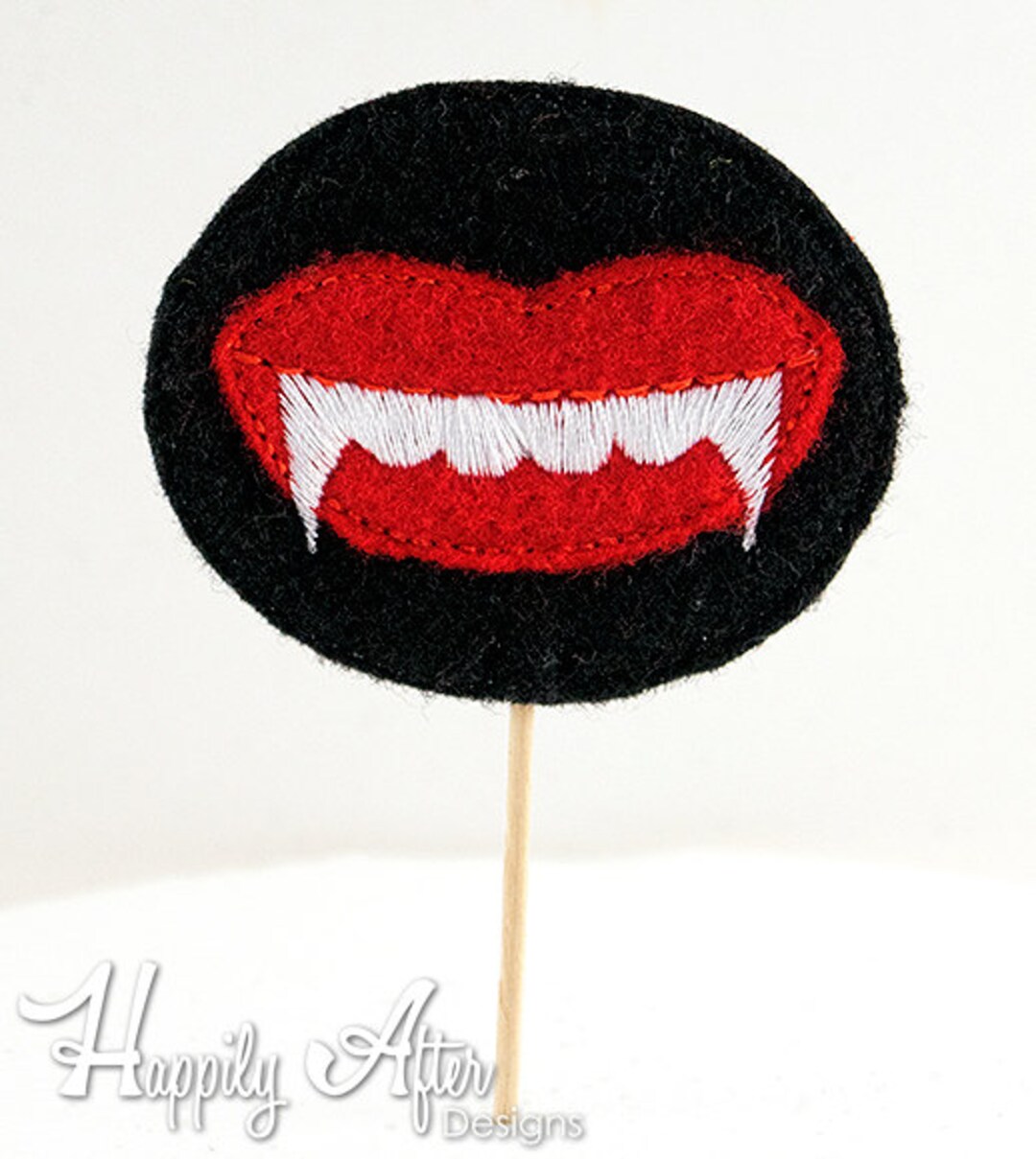 Vampire Cupcake Topper Embroidery Design, Machine Embroidery, ITH, in ...