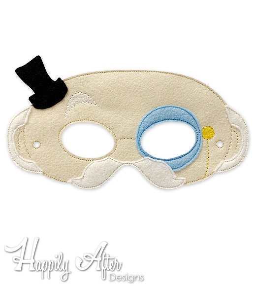 Mayor Mask Embroidery Design mayor mask machine embroidery | Etsy