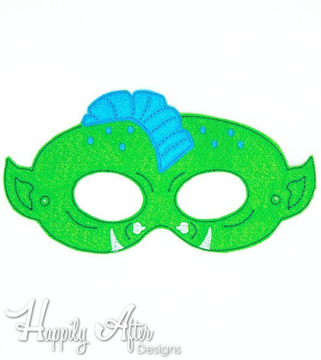 Troll Mask Embroidery Design, Troll Mask, Machine Embroidery, ITH Mask ...
