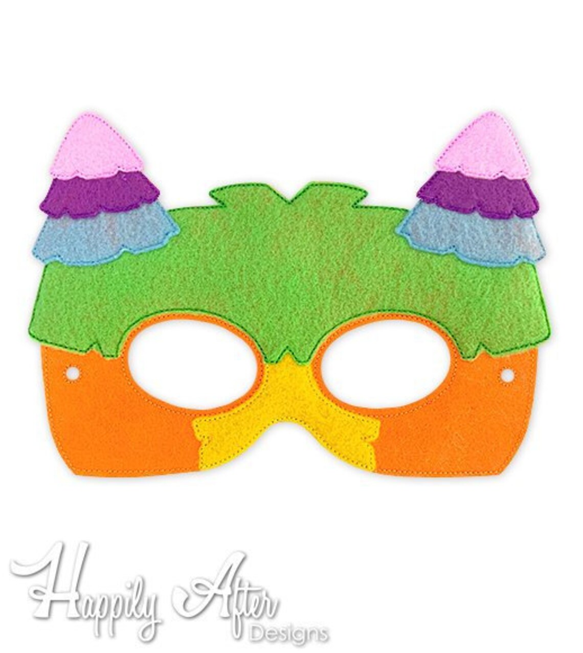 Piñata Mask Embroidery Design Pinata Mask Machine - Etsy