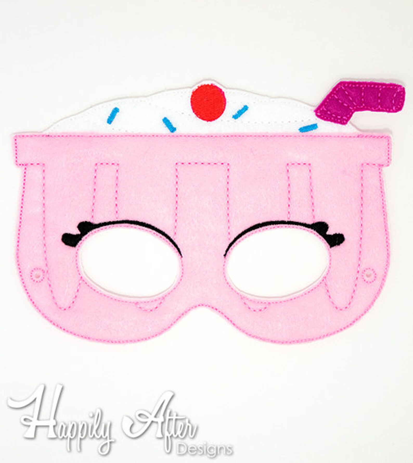 Milkshake Mask Embroidery Design Girl Mask Machine | Etsy
