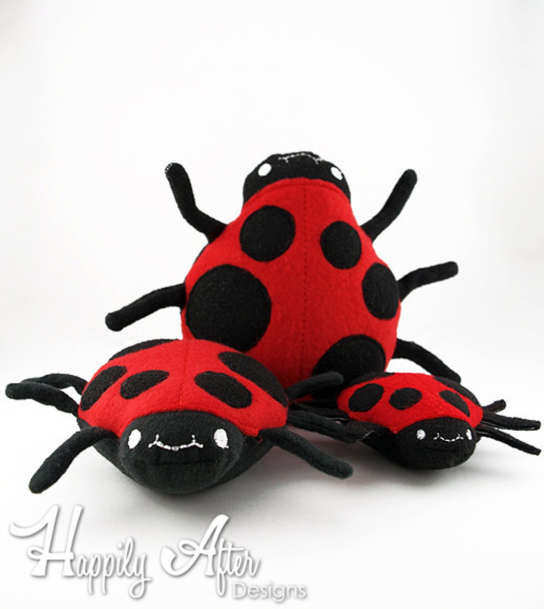 Ladybug Stuffie Embroidery Design, Ladybug, Bug, Ladybug Machine ...