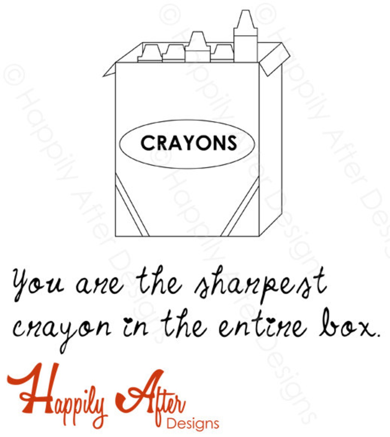 Crayon Hand Embroidery Pattern Crayon Pattern Teacher Hand - Etsy