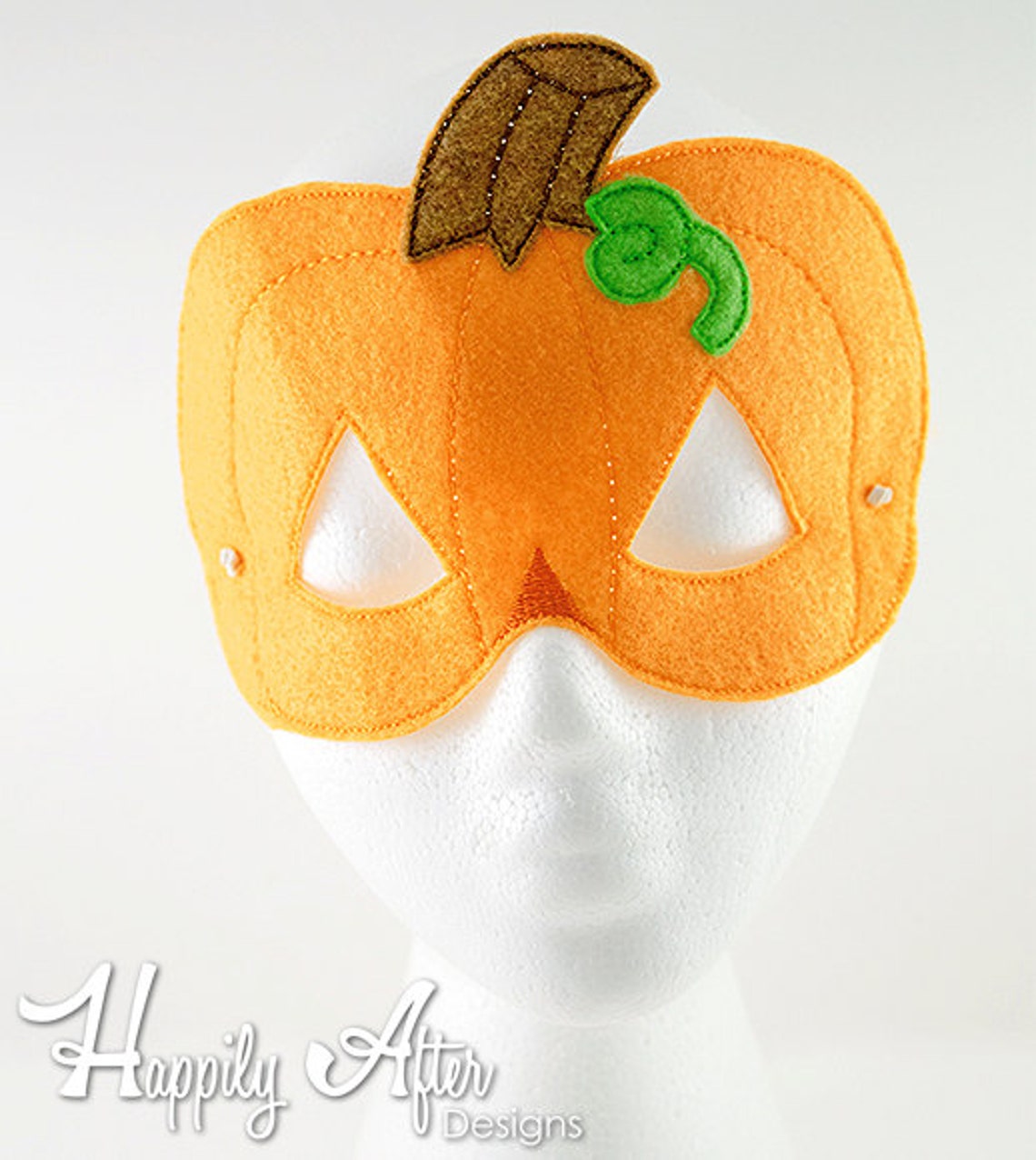 Jackolantern Mask Embroidery Design pumpkin mask machine | Etsy