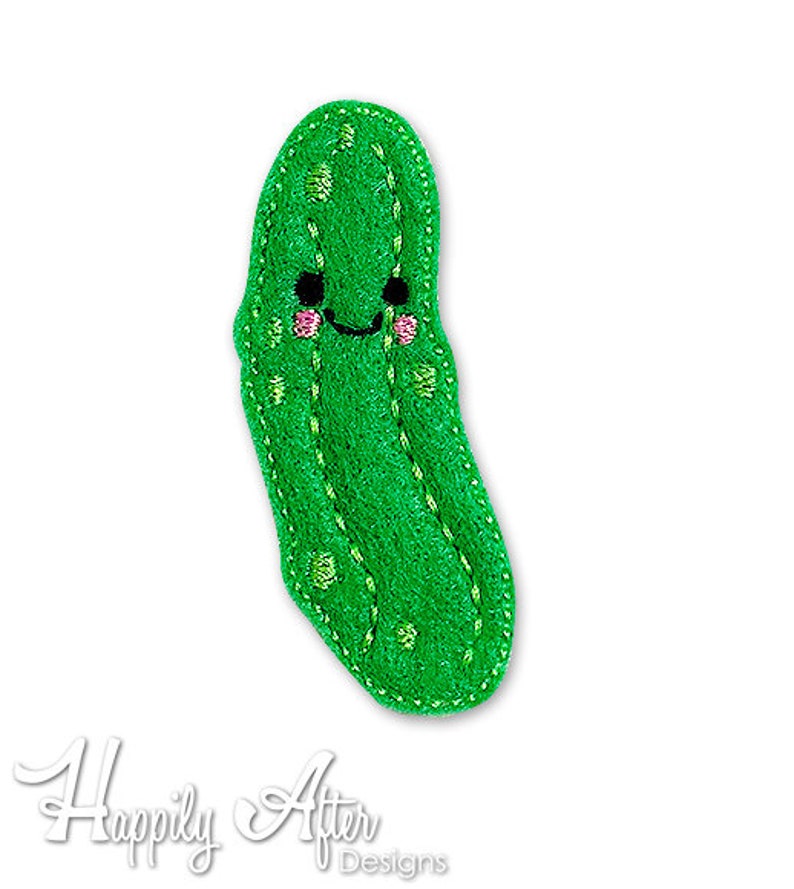 Kawaii Pickle Feltie Embroidery Design Pickle Feltie Machine | Etsy