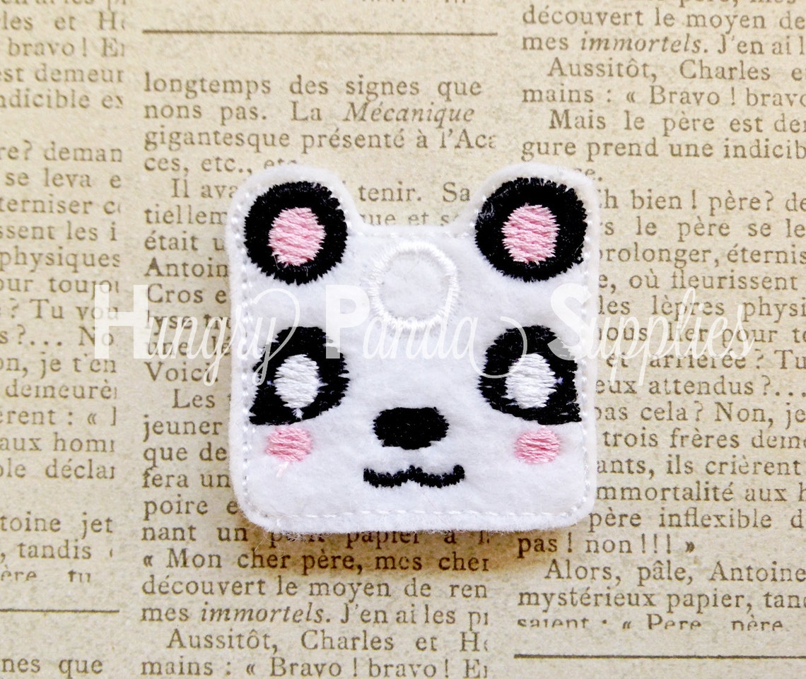 Panda Key Cover Embroidery Design Panda Key Cover | Etsy