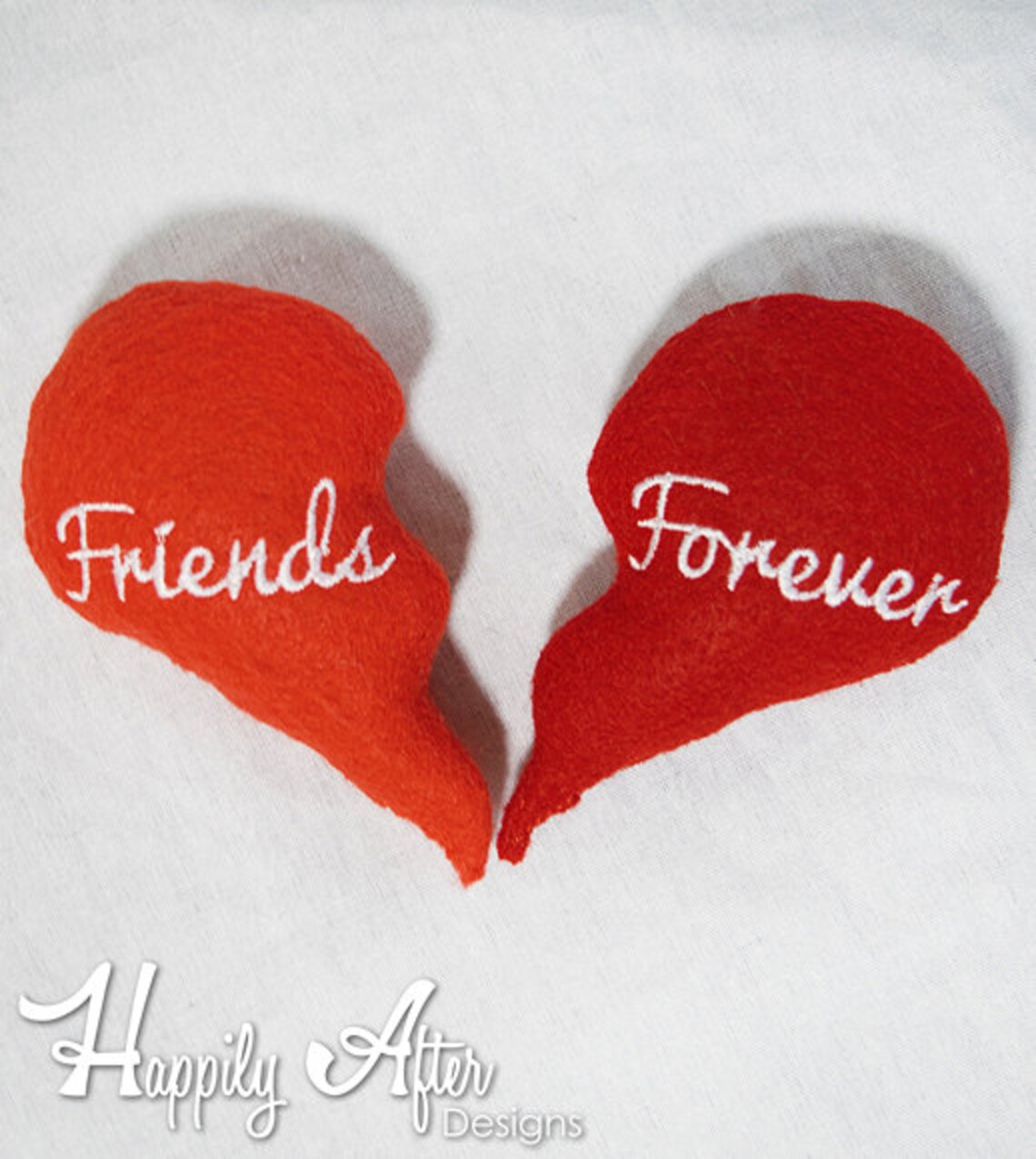 Friendship Heart Stuffie Embroidery Design Heart Stuffy - Etsy