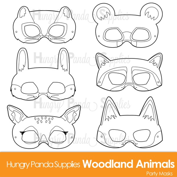 BIRD Animal Mask, Printable Paper Craft Template, Party Favor Pet ...