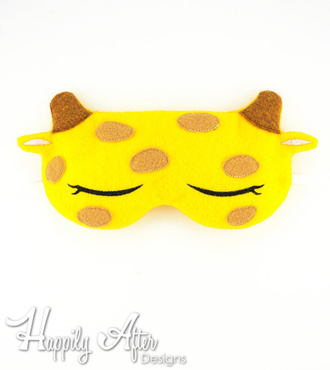 Giraffe Sleep Mask Embroidery Design Sleep Mask Machine - Etsy