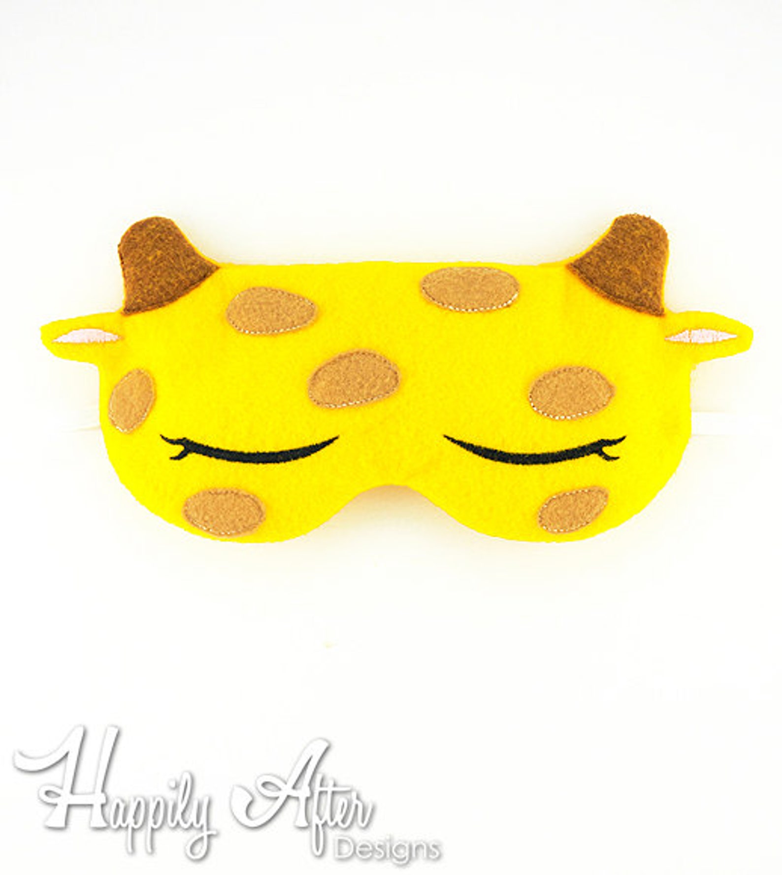 Giraffe Sleep Mask Embroidery Design Sleep Mask Machine - Etsy
