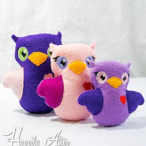 Love Owls Stuffies Embroidery Designs, Owl Stuffy, Machine Embroidery ...