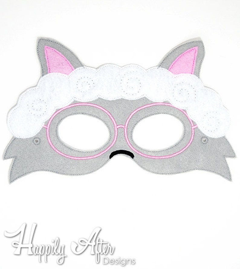 Little Red Mask Embroidery Design Pack Little Red Mask - Etsy
