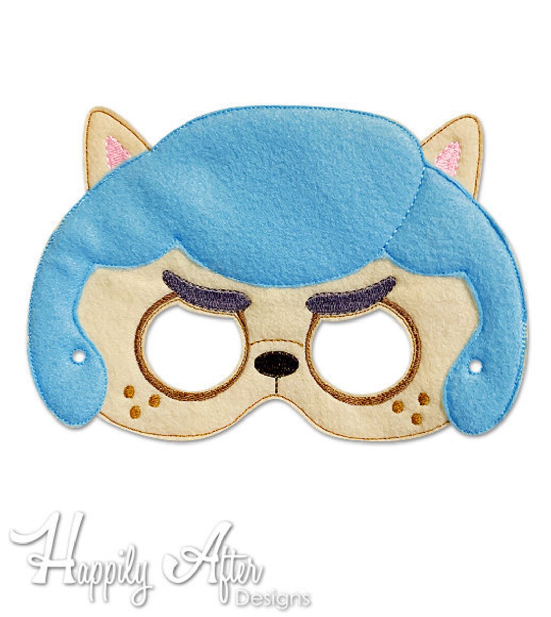 Crafty Alpaca Mask Embroidery Design, Alpaca Mask, Machine Embroidery ...