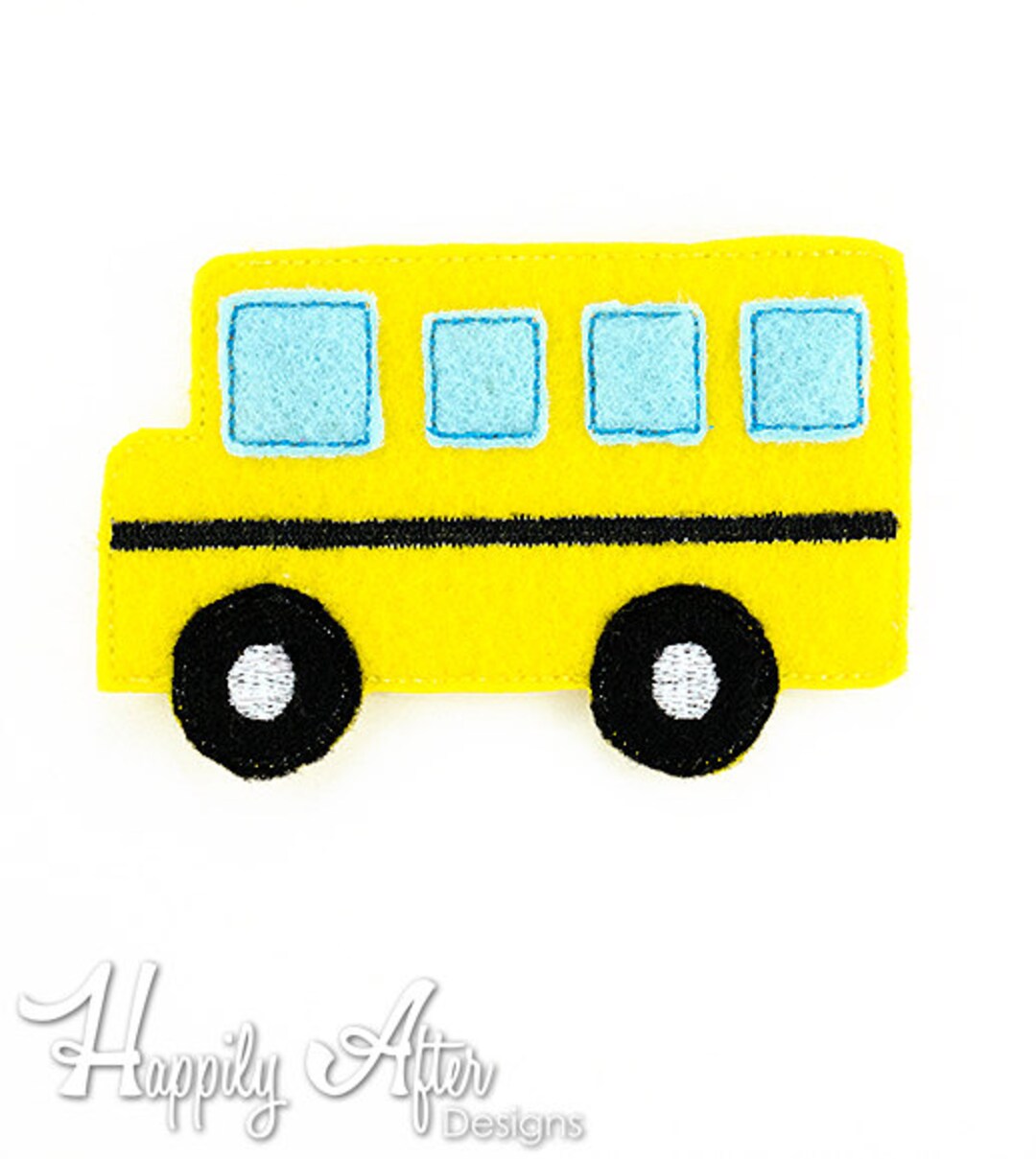 School Bus Feltie Embroidery Design, Bus Feltie, Machine Embroidery ...