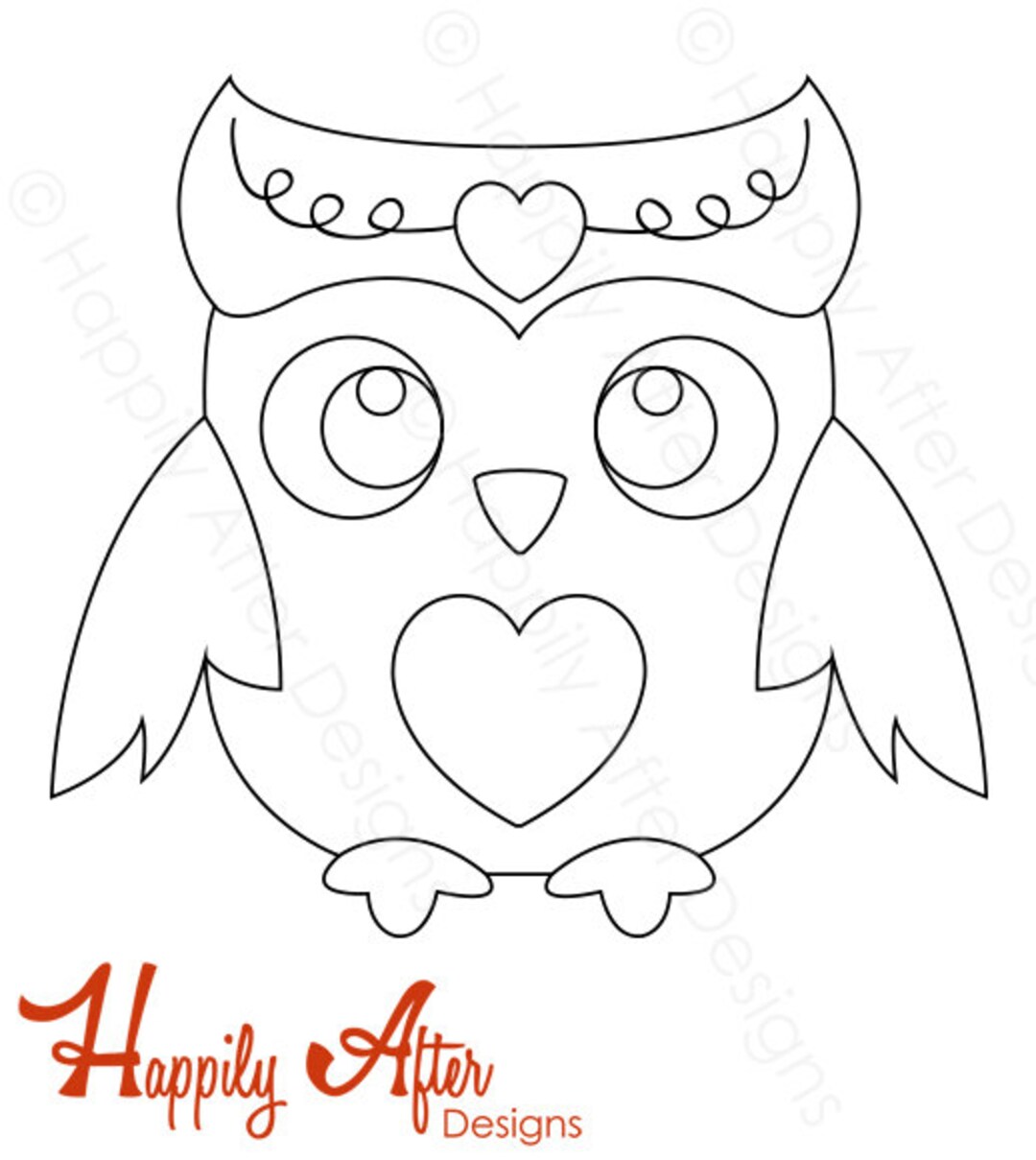 Owl Hand Embroidery Pattern, Owl Pattern, Bird, Hand Embroidery ...