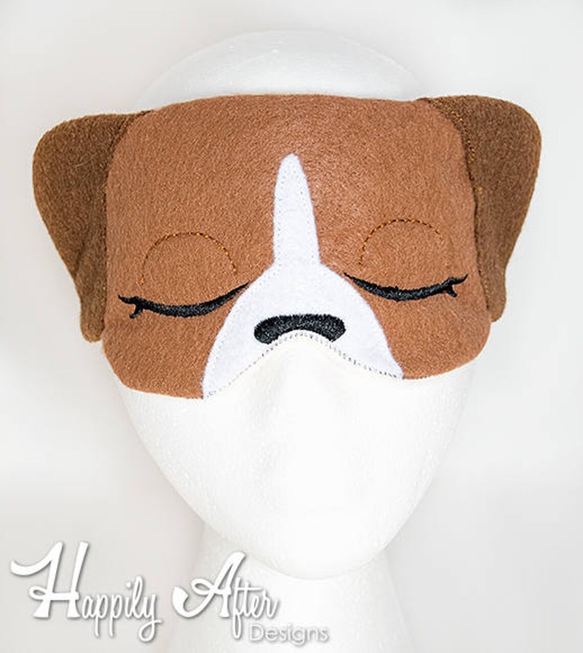 Beagle Sleep Mask Embroidery Design Sleep Mask Machine | Etsy