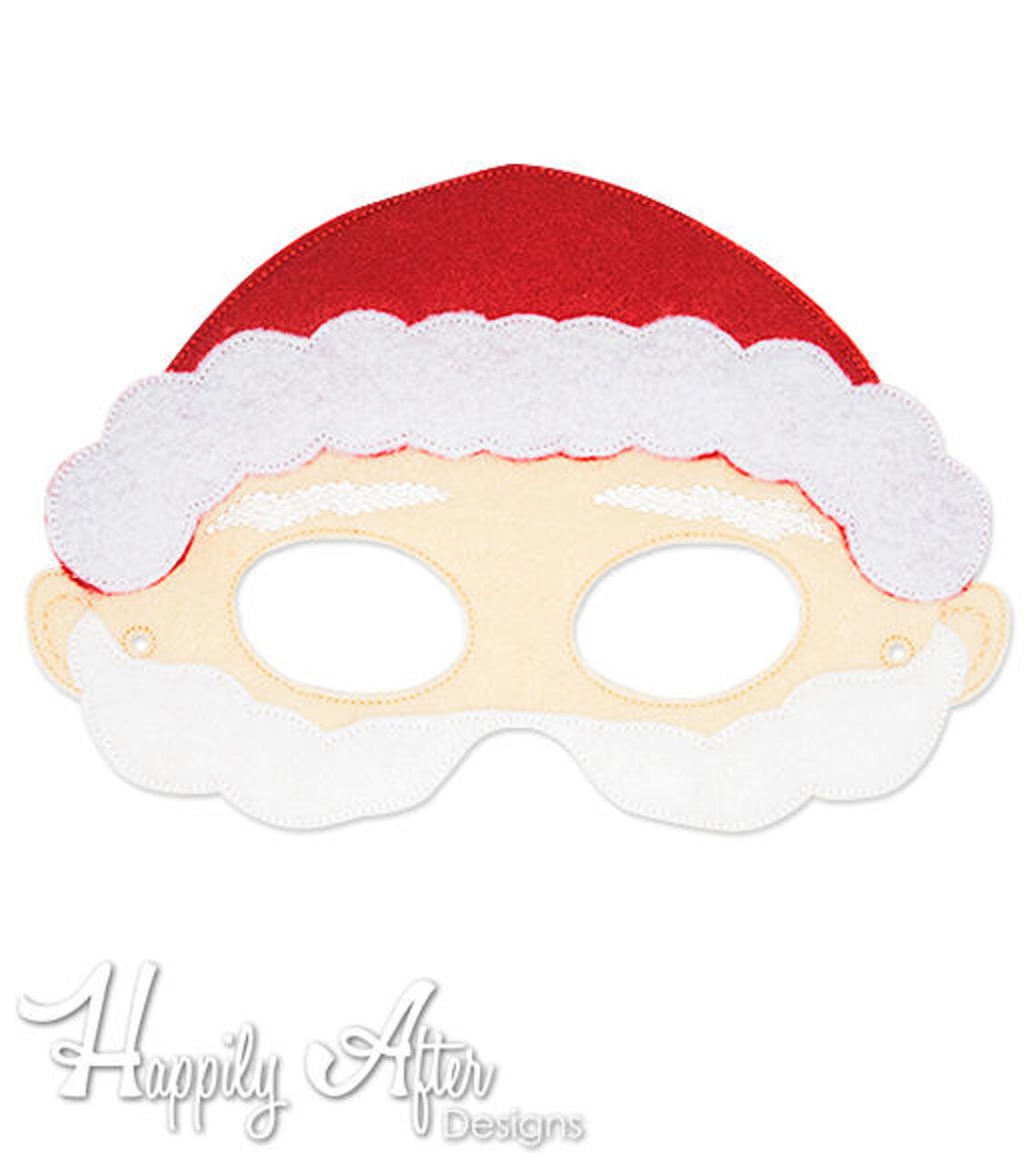 Santa Mask Embroidery Design Christmas mask machine | Etsy
