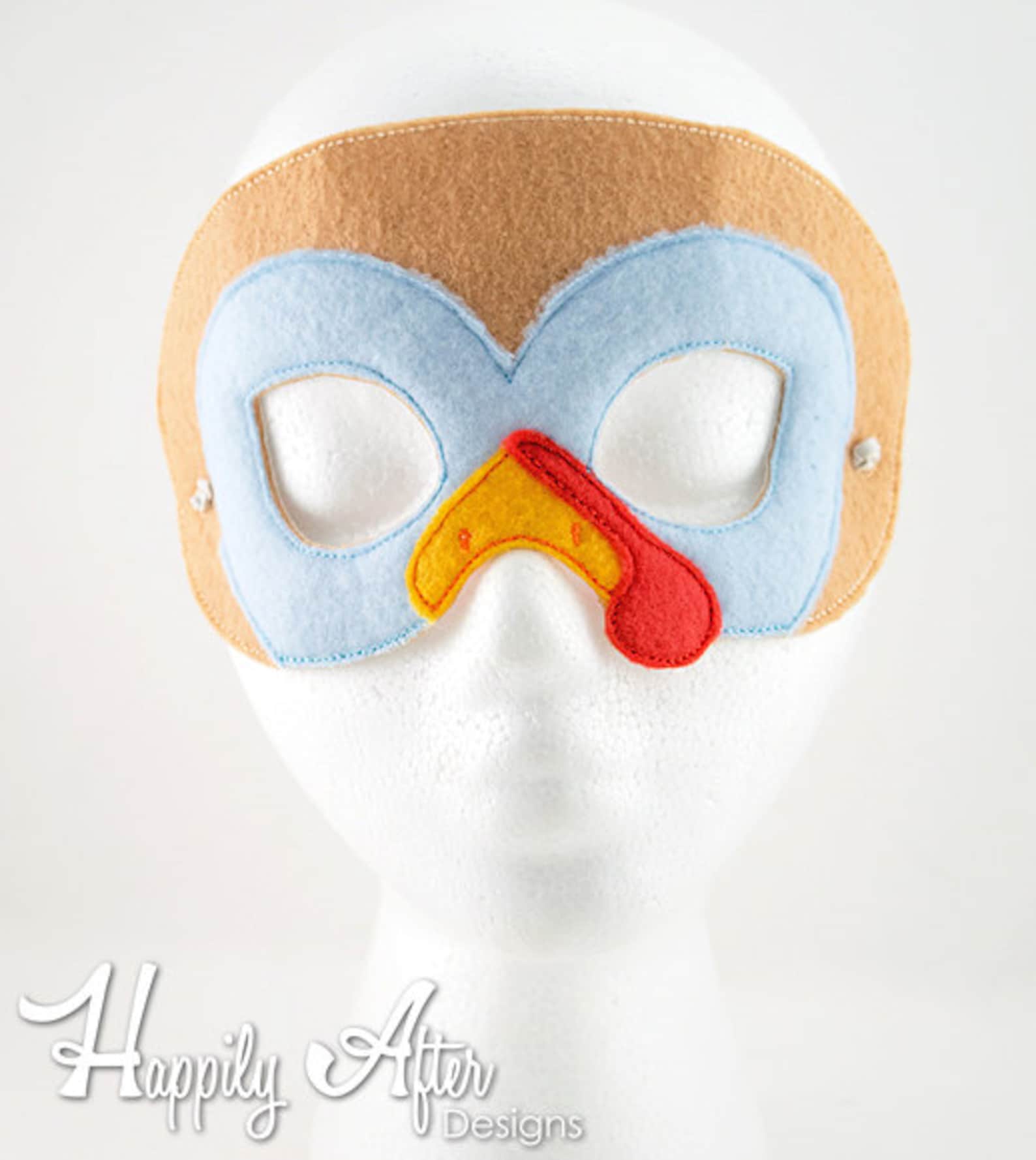 Turkey Mask Embroidery Design turkey mask machine | Etsy
