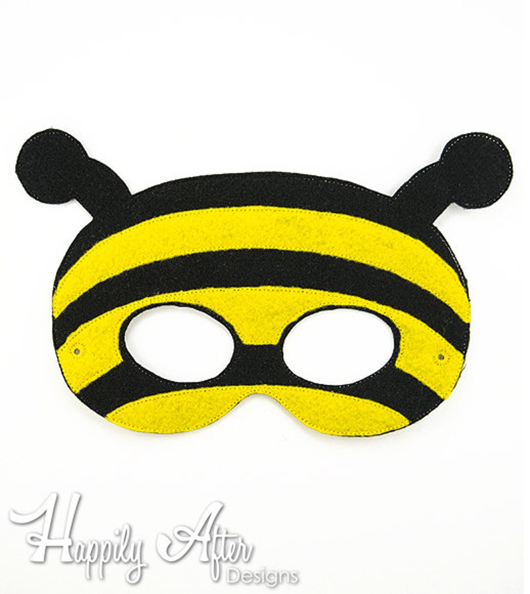Bumble Bee Mask Embroidery Design, Bee Mask, Machine Embroidery, ITH ...