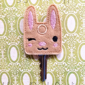 Bunny Key Cover Embroidery Design, Rabbit, Bunny Key Cover, Key Cover ...