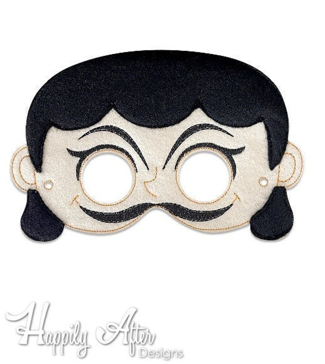 Spy Lady Mask Embroidery Design, Spy Mask, Machine Embroidery, ITH Mask ...