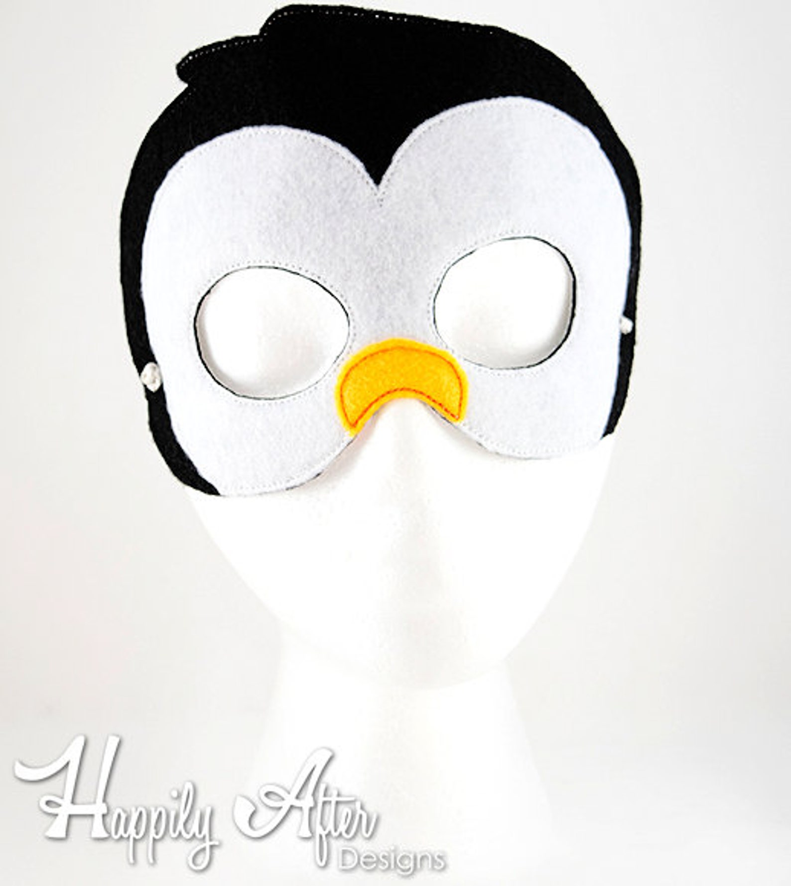 Penguin Mask Embroidery Design Penguin Mask Machine - Etsy