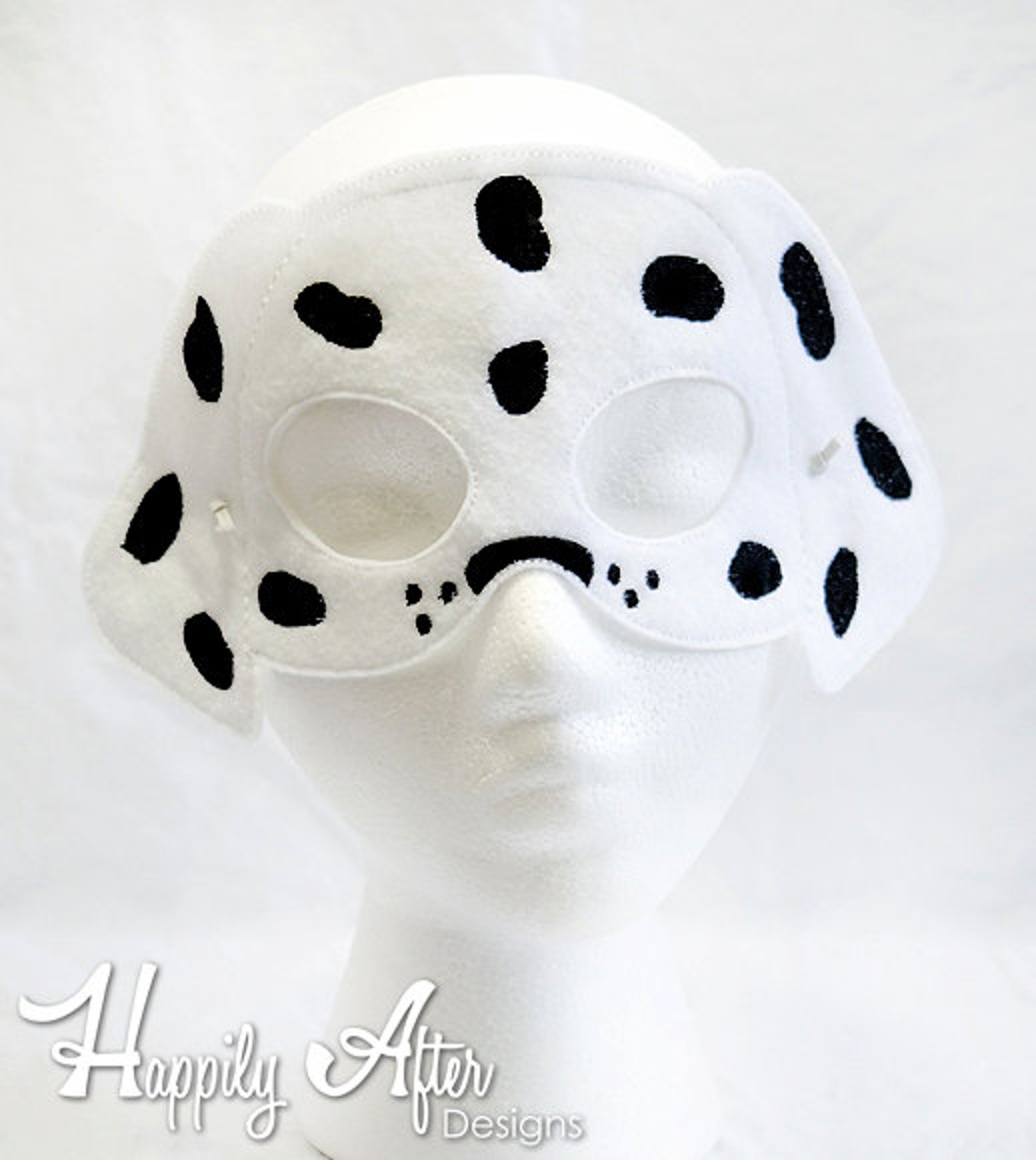 Dalmatian Mask Embroidery Design, Dalmatian Mask, Machine Embroidery ...