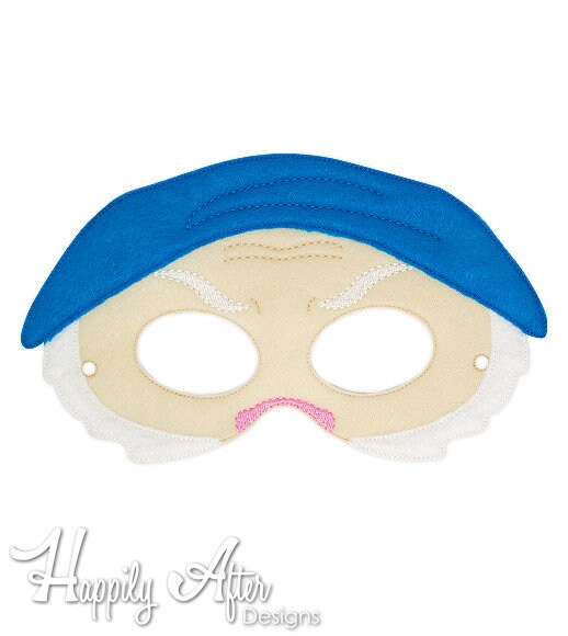 Sewing & Fiber Craft Supplies & Tools Snow White Mask Embroidery Design ...